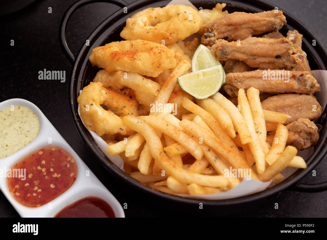 Delicious french fries ready to served Stock Photo - Alamy