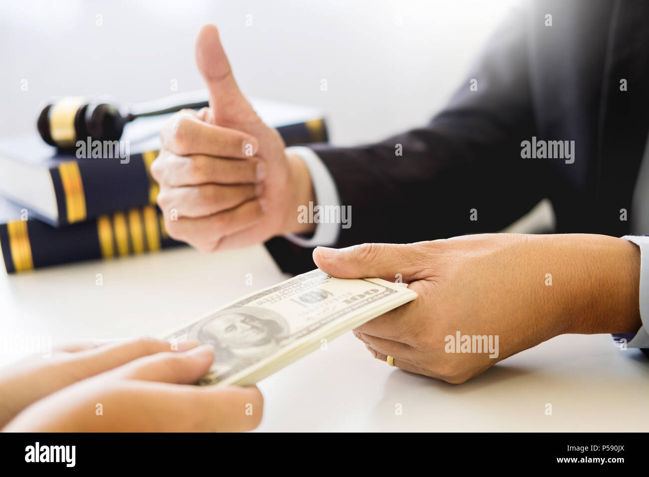 Money being offered hi-res stock photography and images - Alamy
