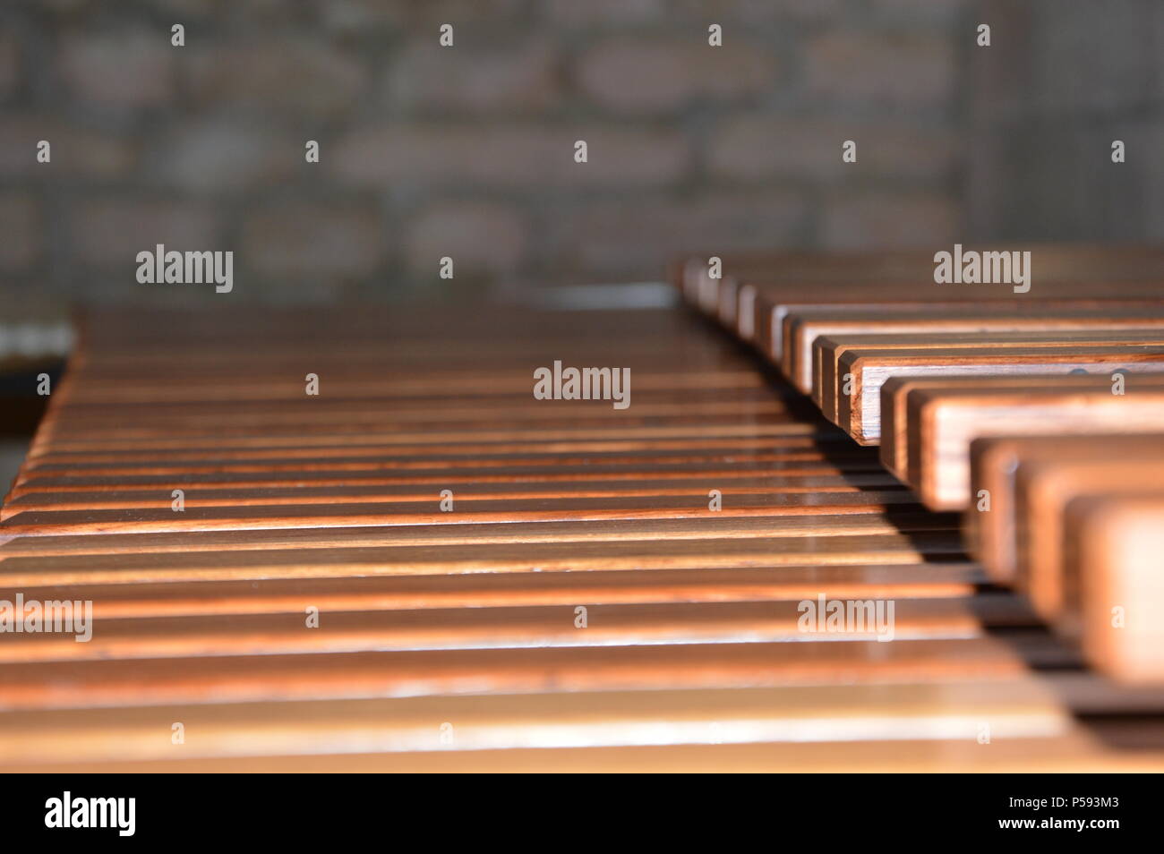 Zoom on a modern Xylophone Stock Photo - Alamy