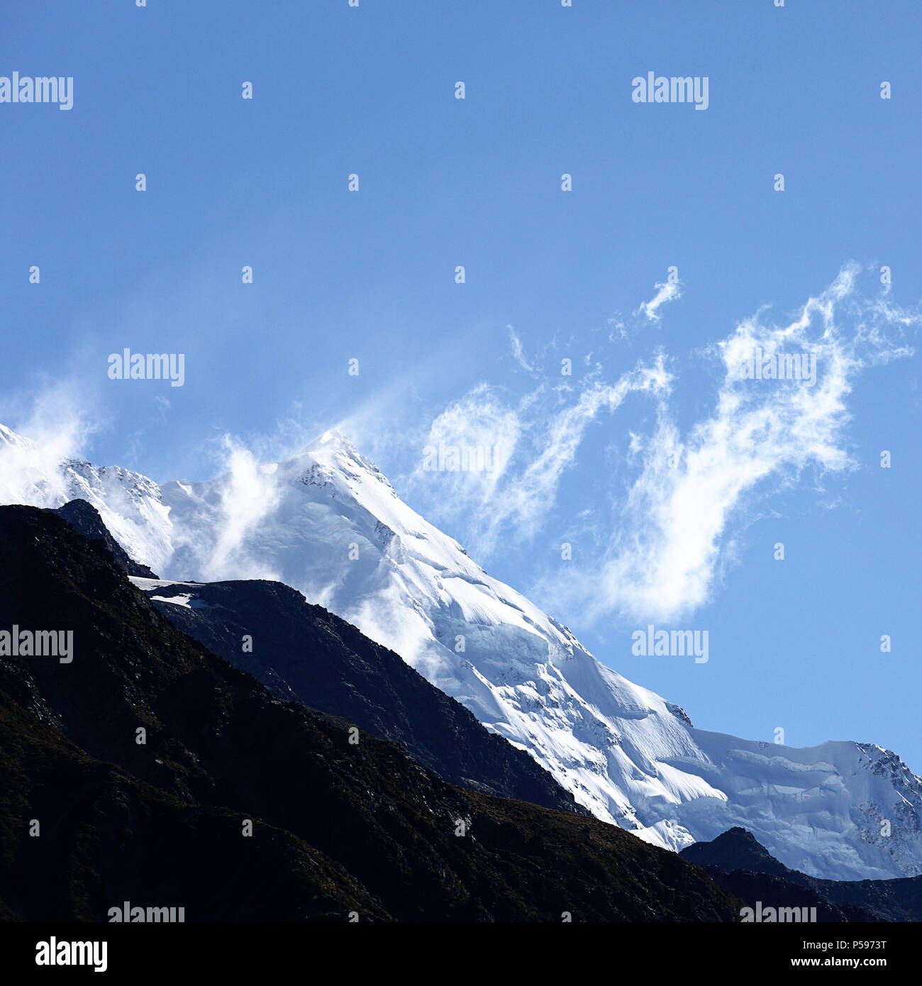 Magnificent Mount Cook Stock Photo - Alamy