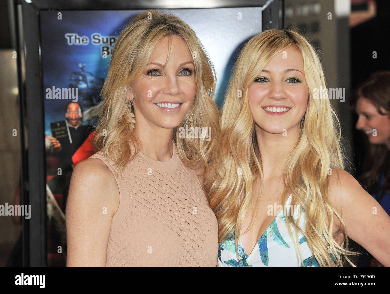 Heather Locklear and daughter Eva arriving at the Scary Movie V ...