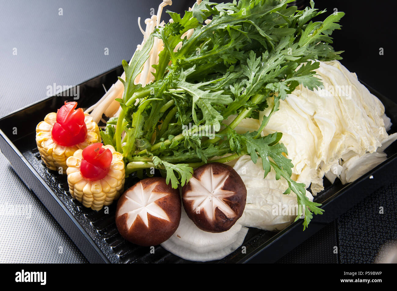 Vegetable assorted cold dishes Stock Photo - Alamy