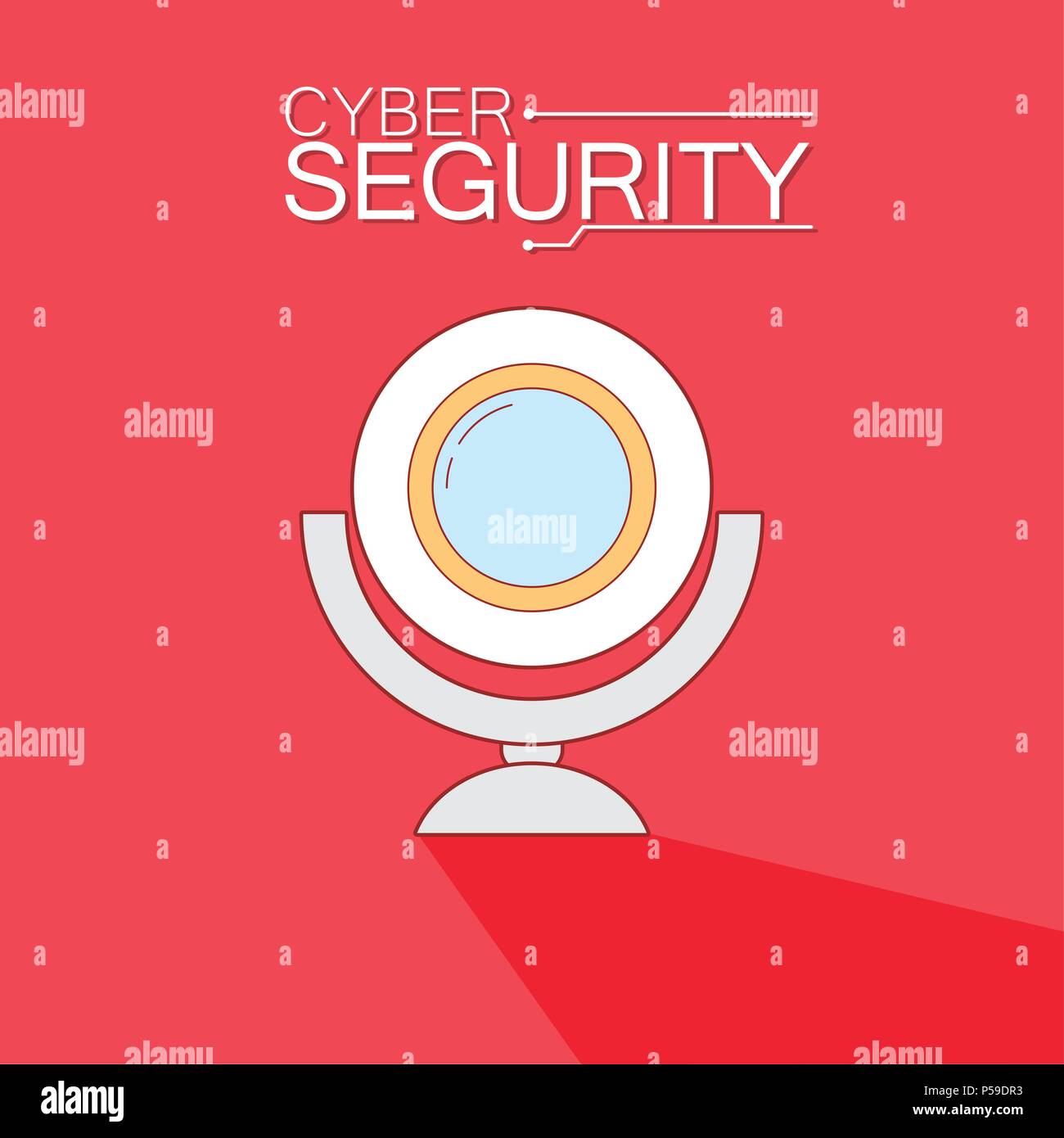 Webcam cyber security symbol vector illustration graphic design Stock ...