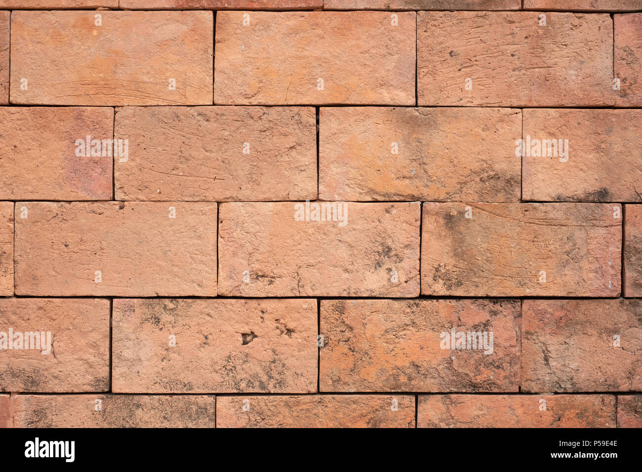Orange brick wallpaper hi-res stock photography and images - Alamy