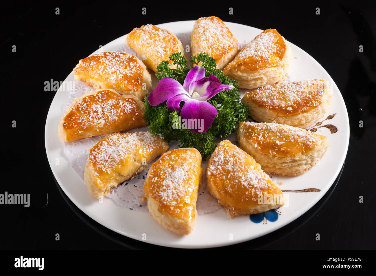 Crispy Durian Cake,Chinese dim sum Stock Photo - Alamy
