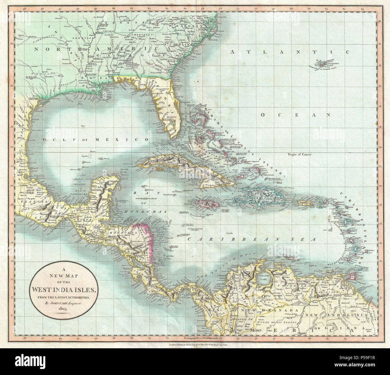 Historical bahamas map hi-res stock photography and images - Alamy