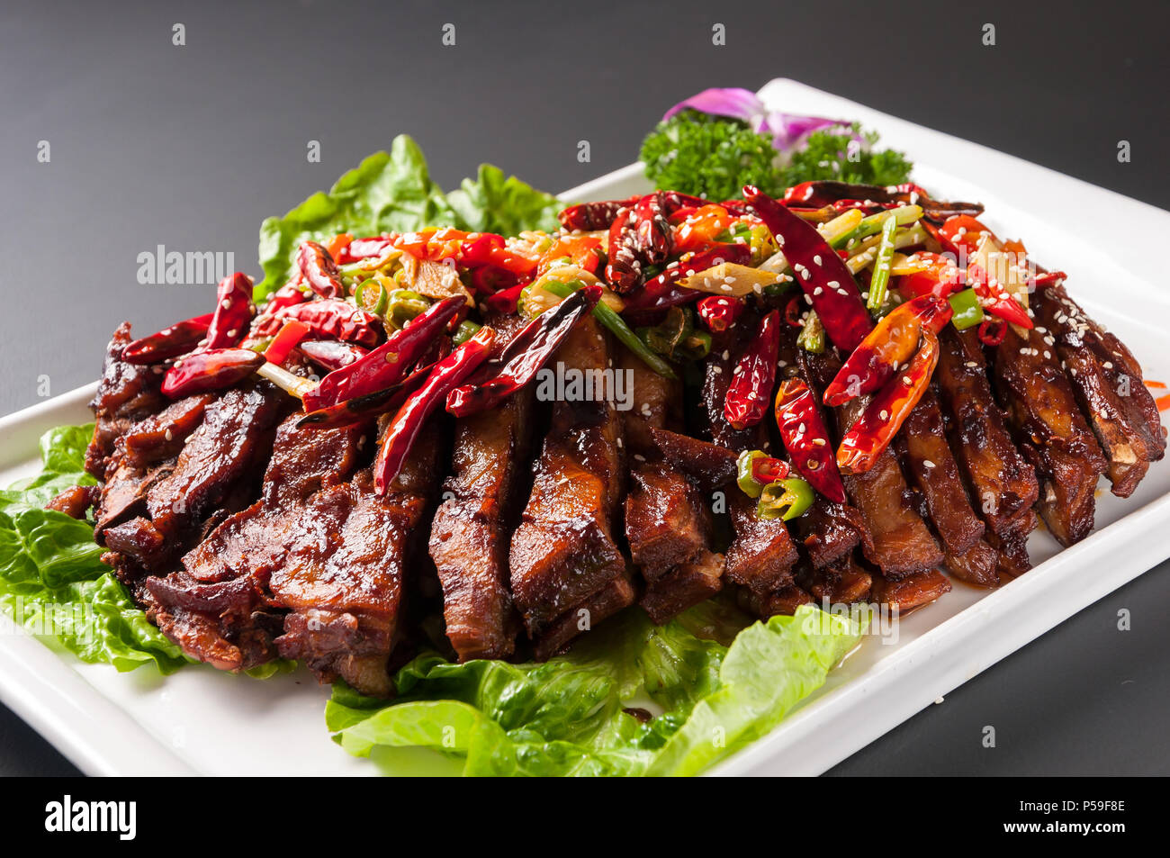 Roast beef ribs Stock Photo - Alamy