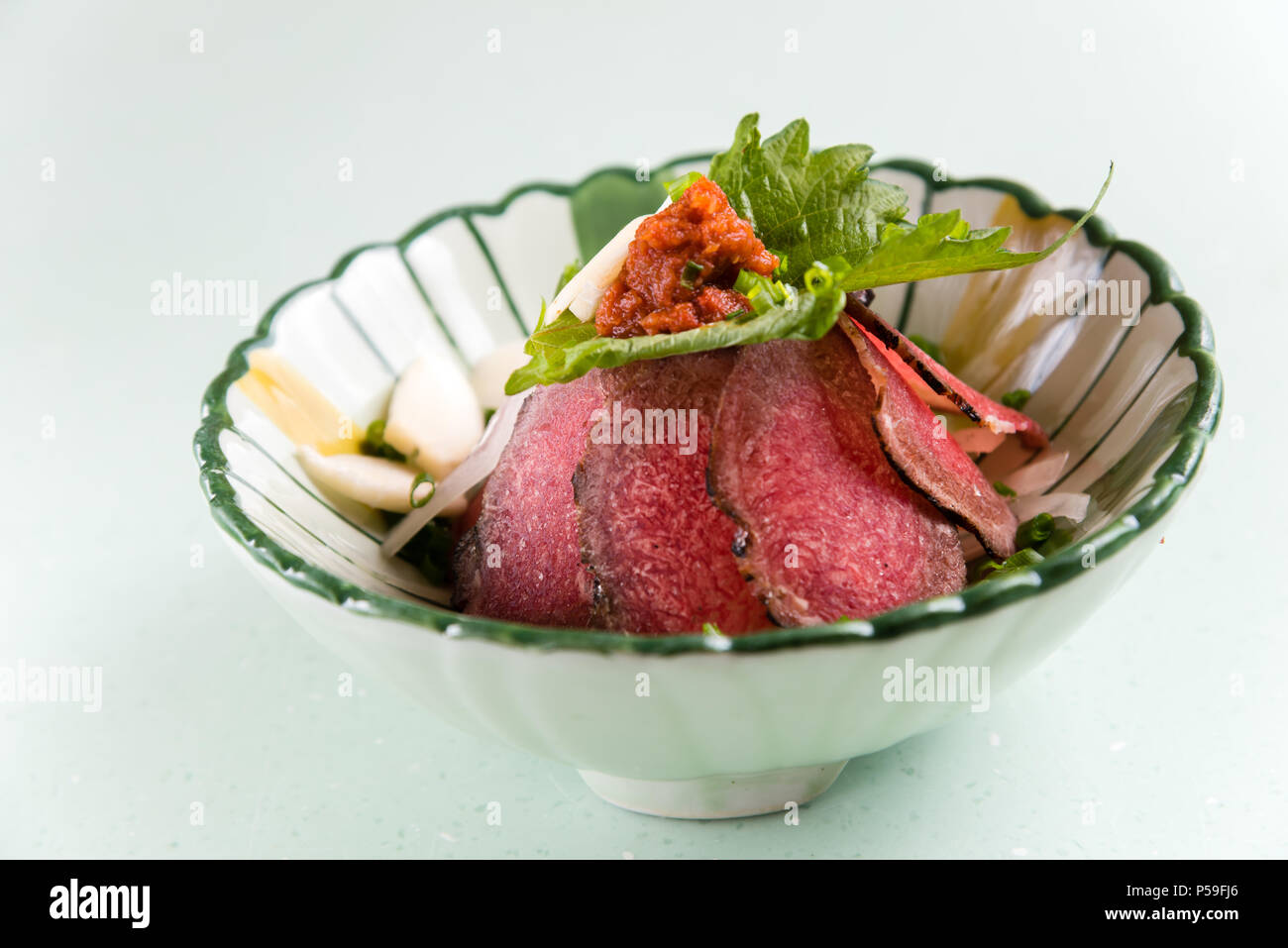 Japanese smoked beef Stock Photo - Alamy