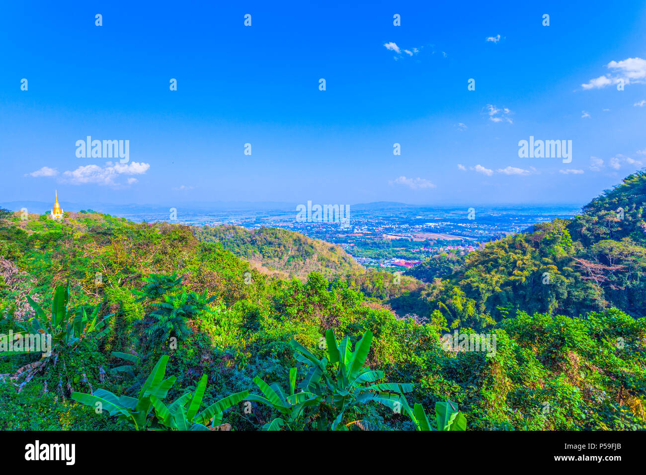 at Doi Pha Mee view point you can see Doi Nangnon in Maesai Chiang Rai ...