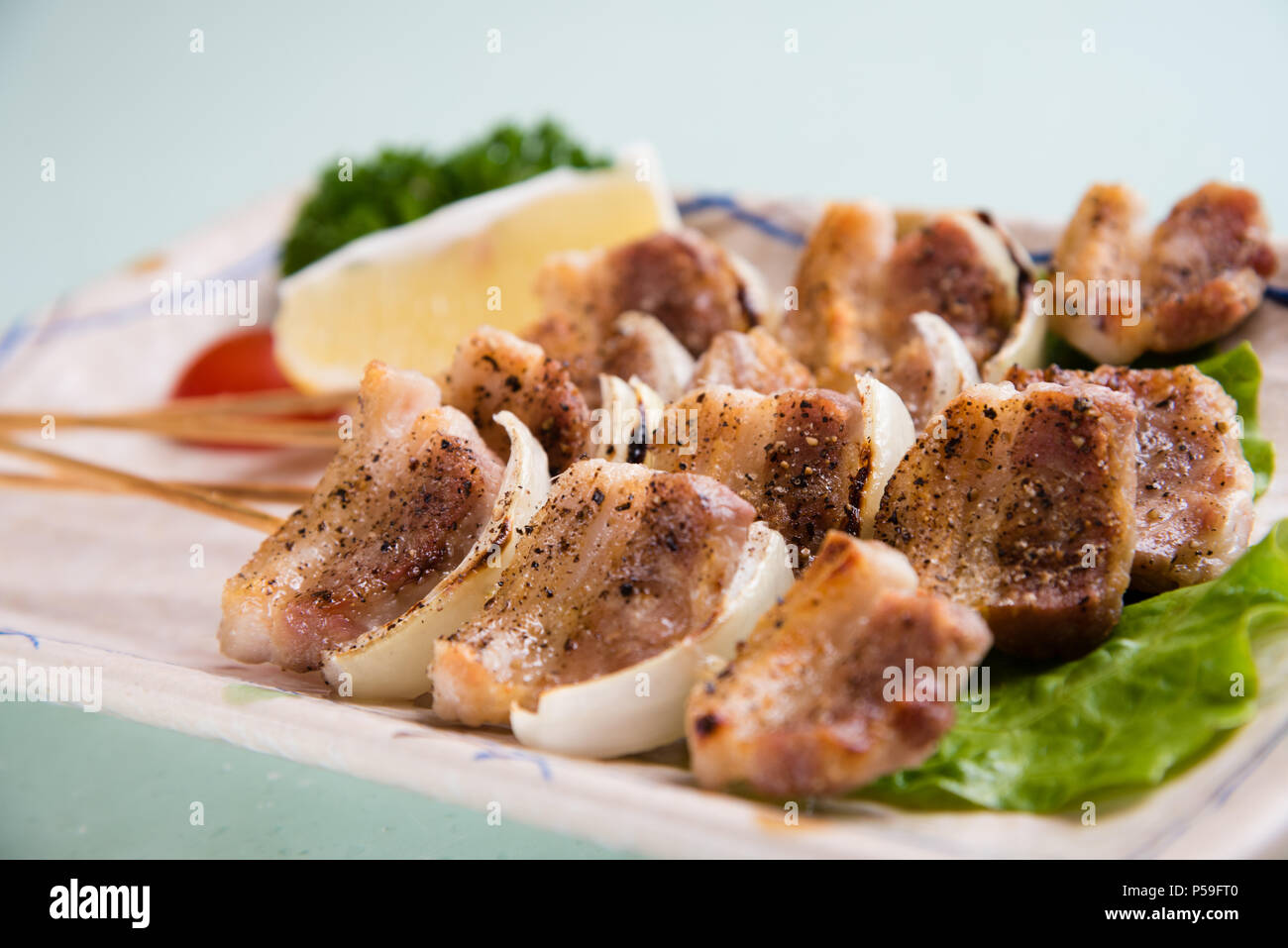 Japanese roasted pork Stock Photo - Alamy