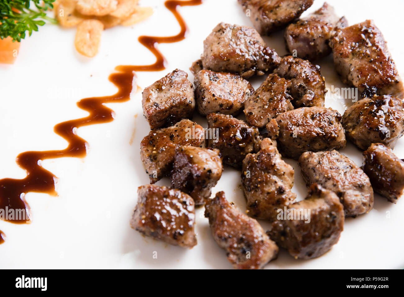 Kobe beef steak teppanyaki japanese hi-res stock photography and images ...