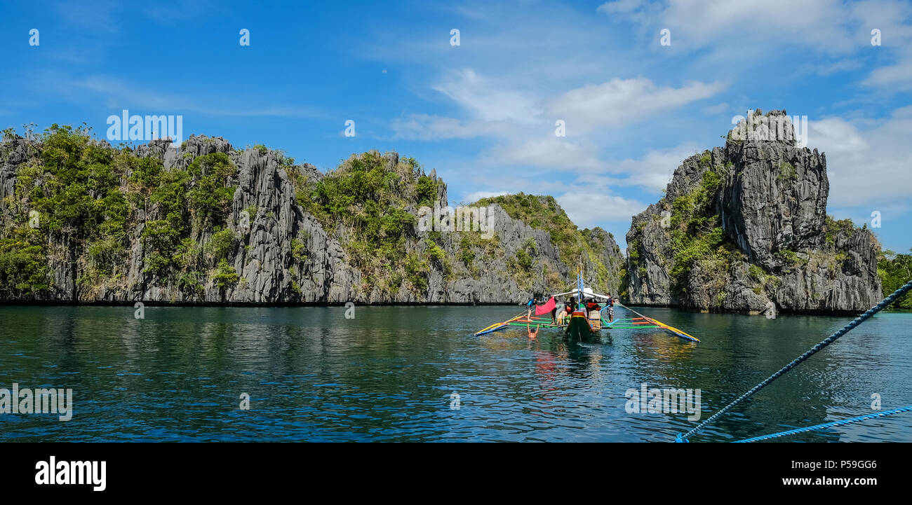 Beautiful blue sea at summer in Coron Island, Philippines Stock Photo ...