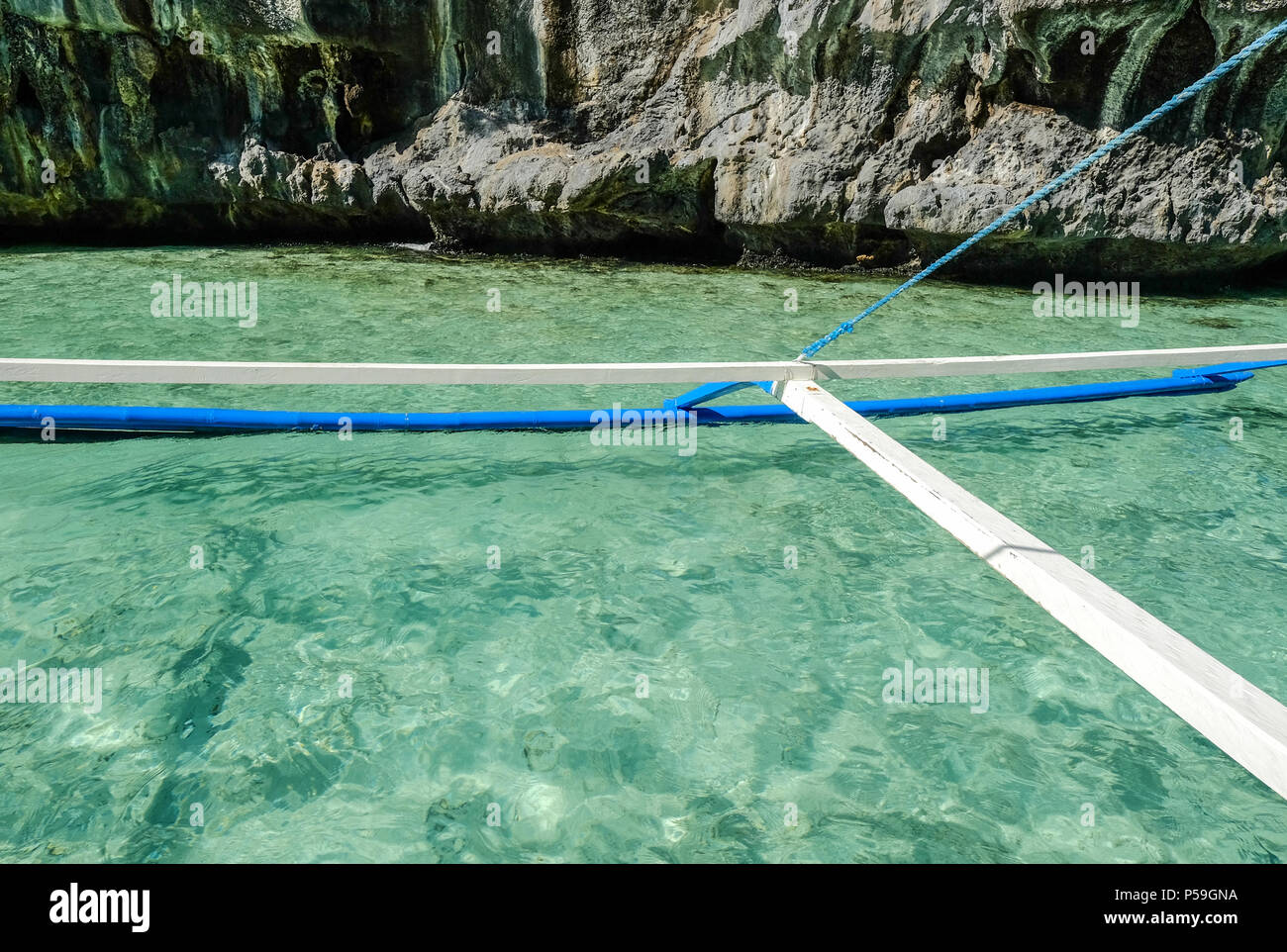Beautiful sea at sunny day in Palawan, Philippines. Palawan is the ...
