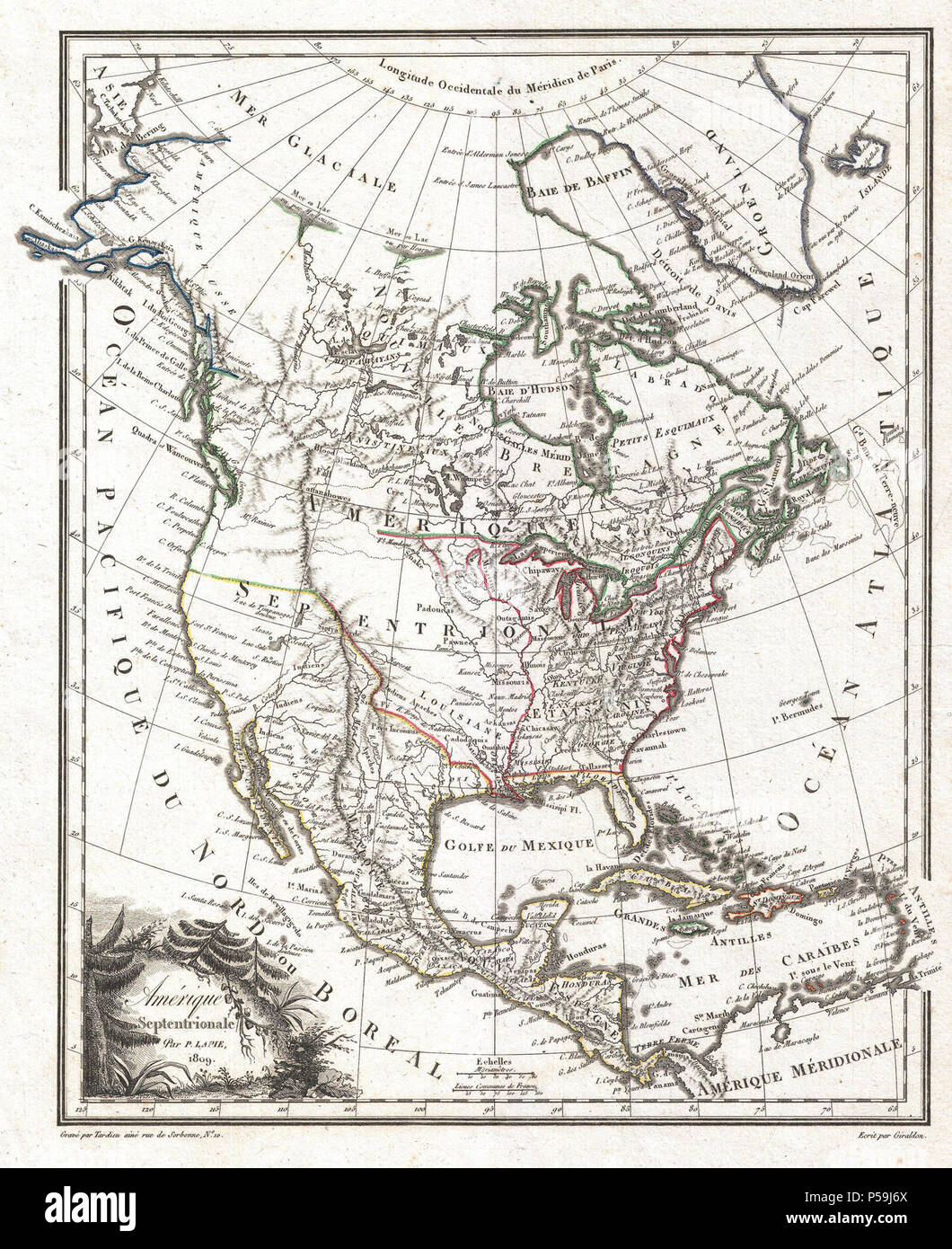 1809 Tardieu Map of North America - Geographicus - NorthAmerica-tardieu ...