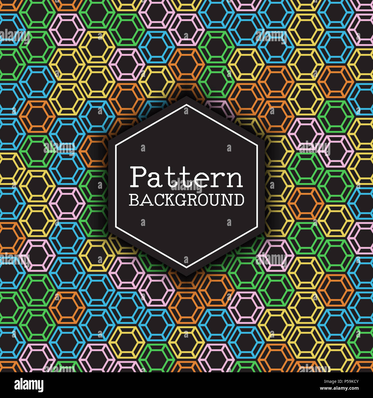 Hexagon pattern background vector hi-res stock photography and images ...