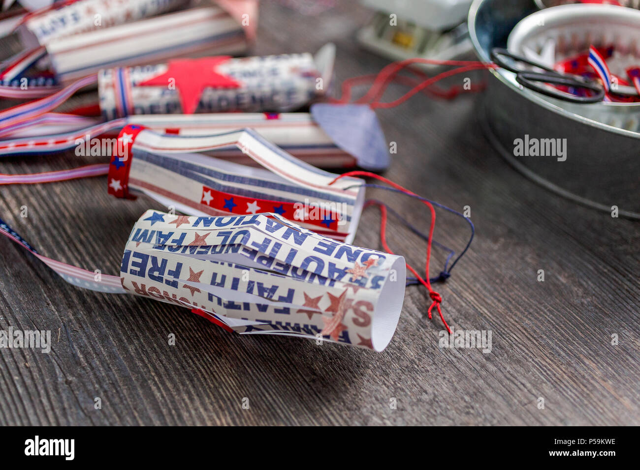 Paper firecrackers made from red hi-res stock photography and images ...
