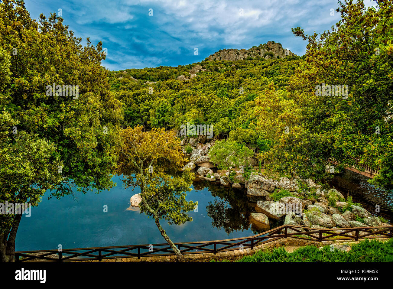 Italy Sardinia Park of S.Degna Aggius Stock Photo - Alamy