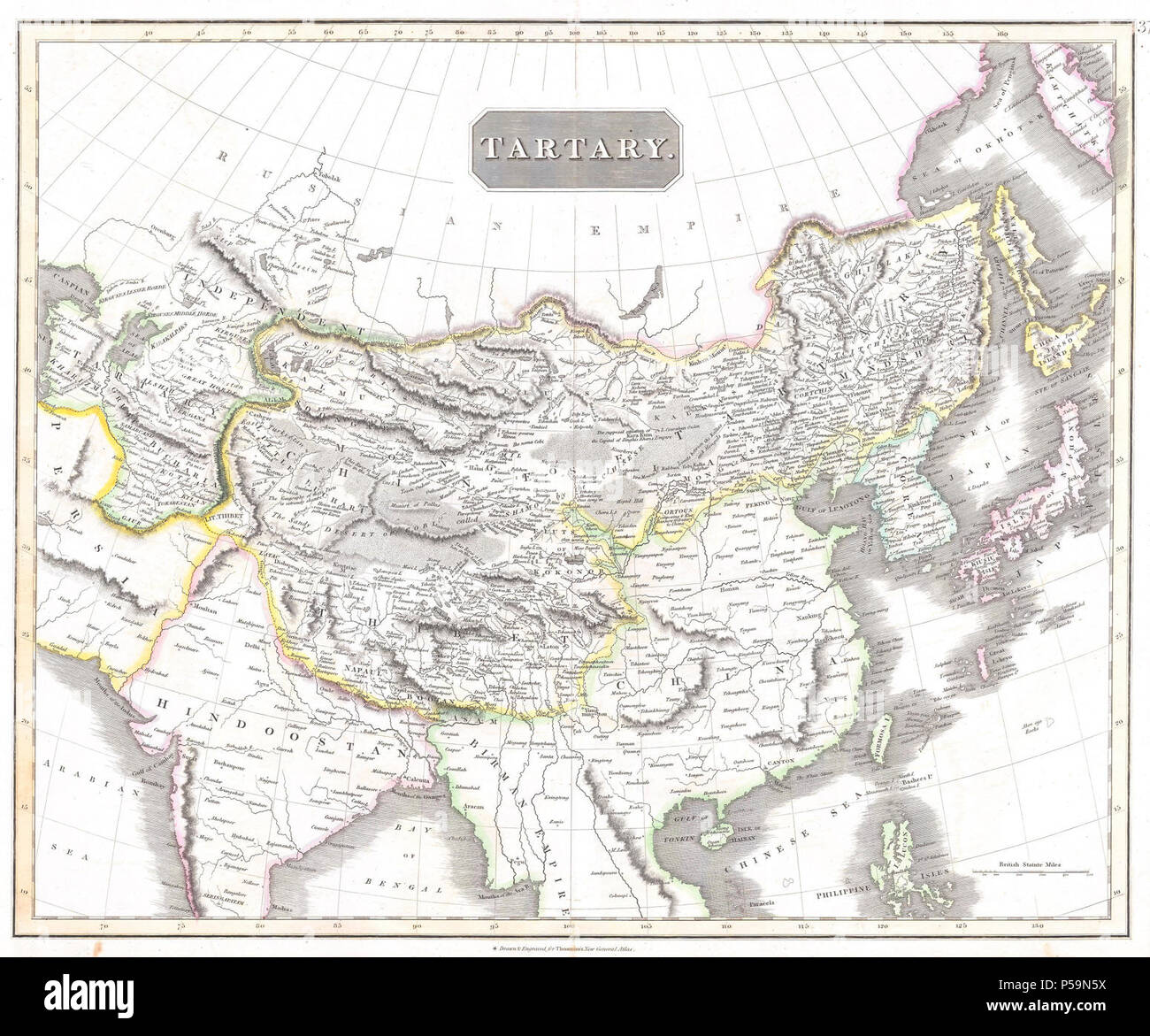 1814 Thomson Map of Tartary ( Mongolia, Tibet ) - Geographicus ...
