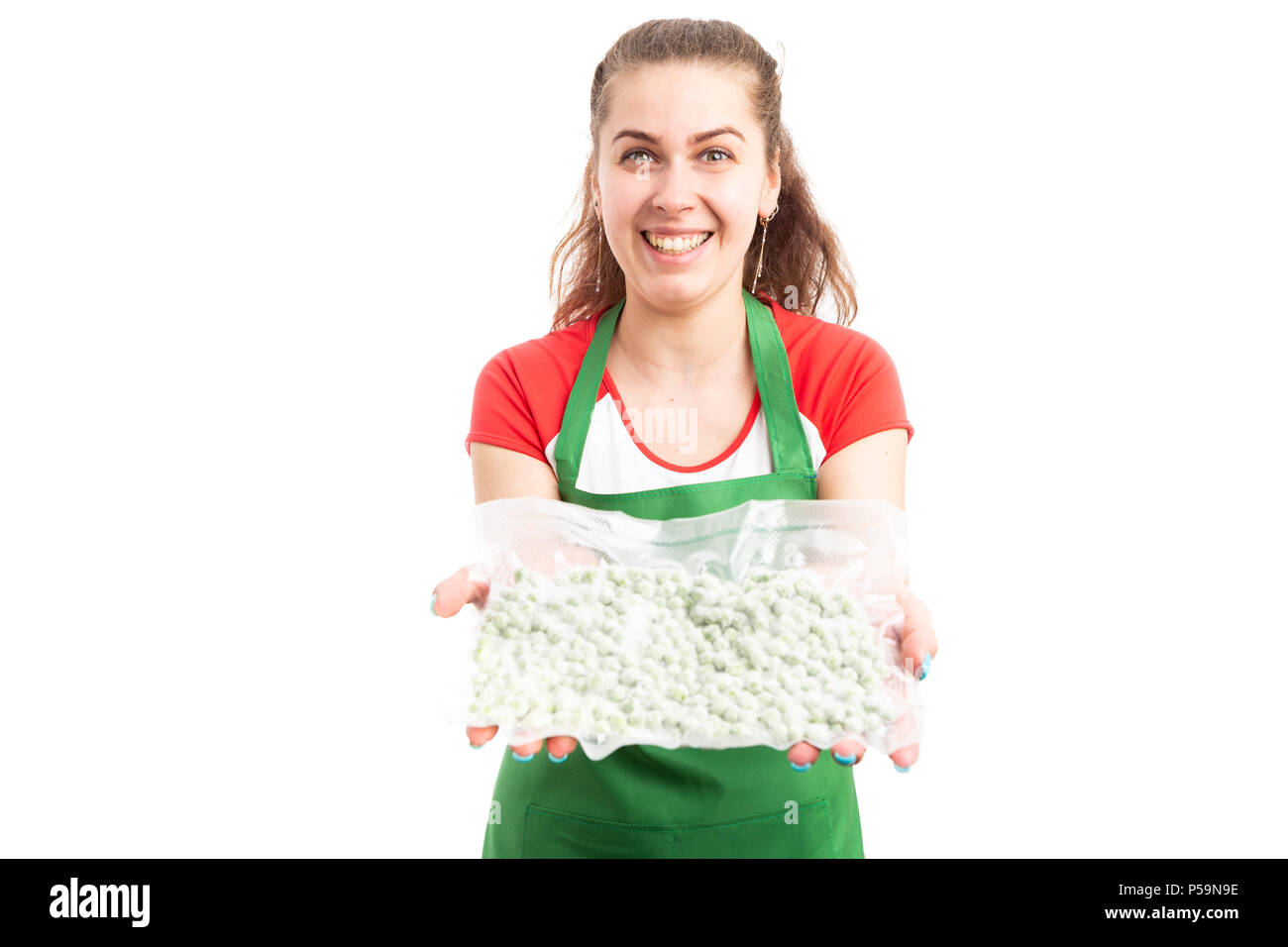 Female shop assistant uniform hi-res stock photography and images - Alamy