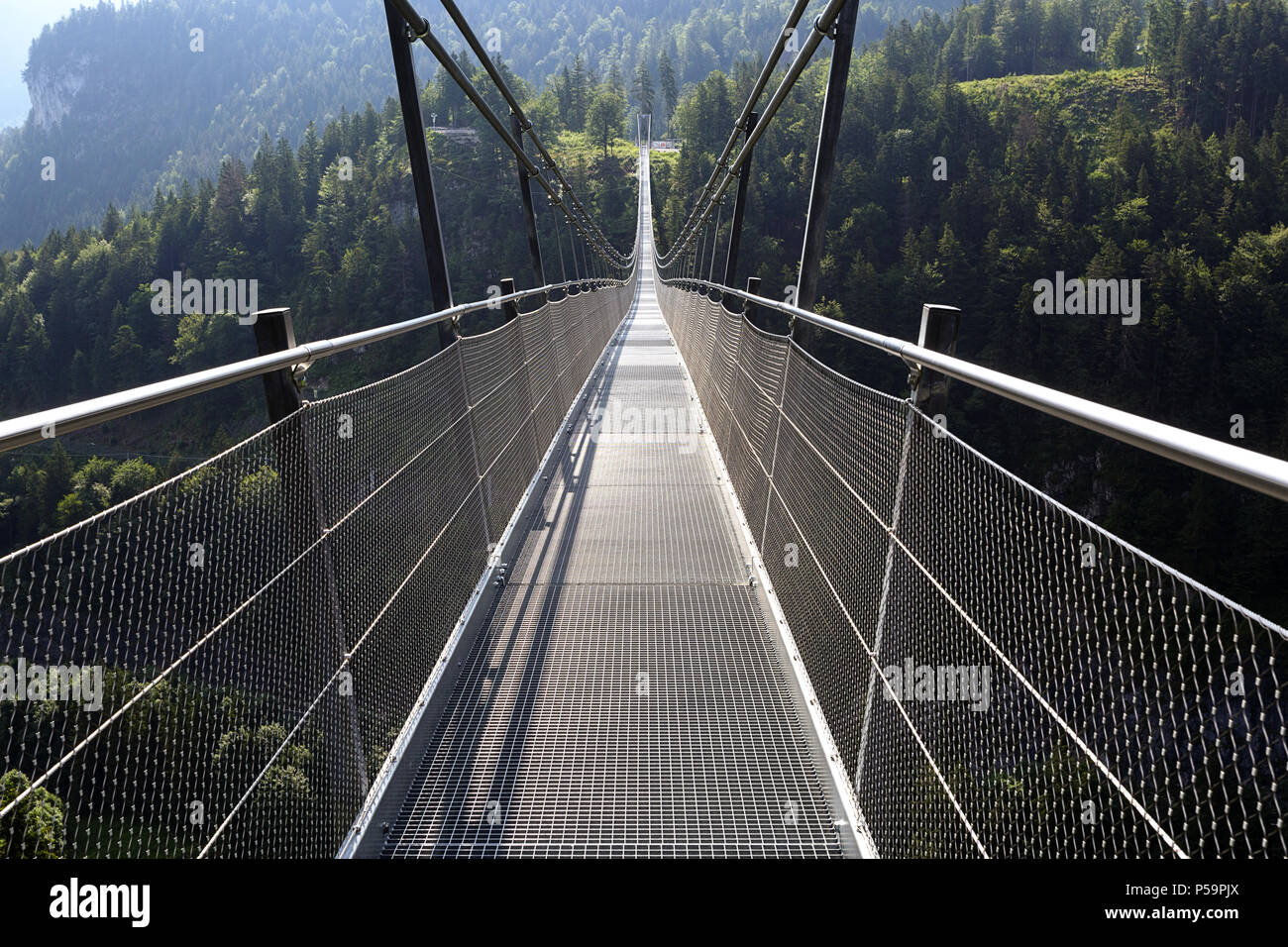 suspension bridge Highline 179 in Reutte, Austria Stock Photo - Alamy