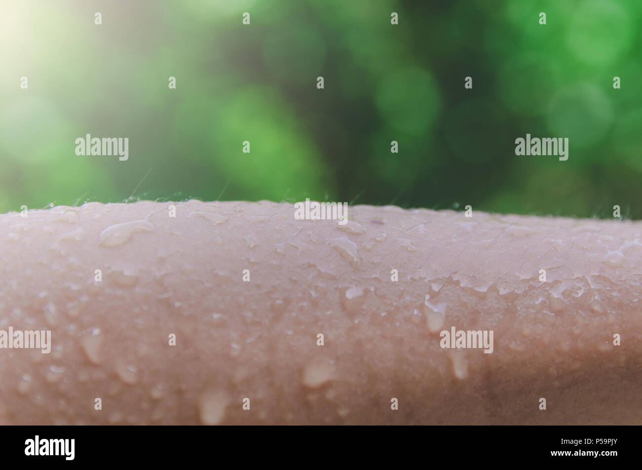 The drops of water on the skin hi-res stock photography and images - Alamy