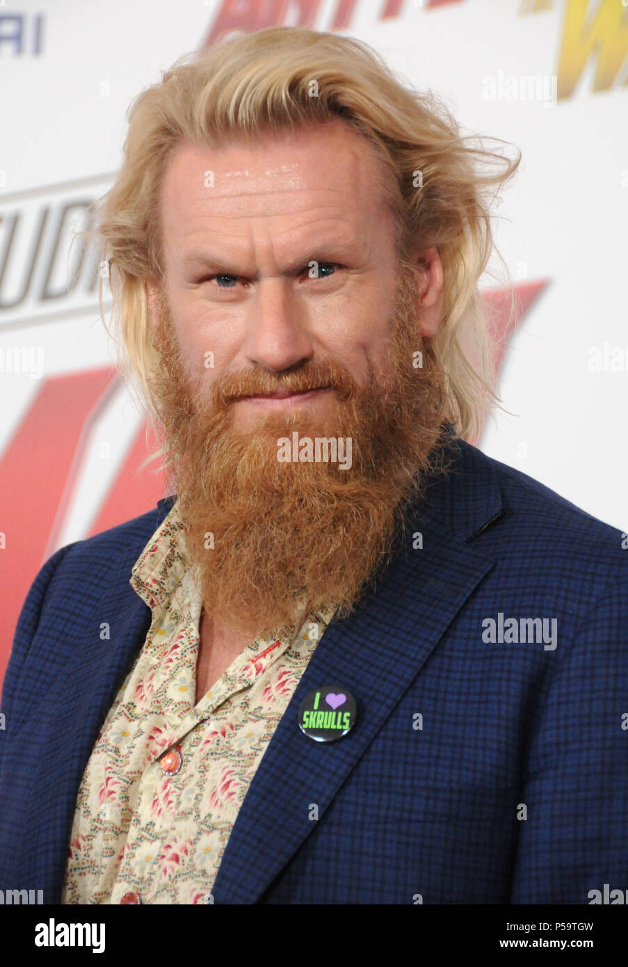Los Angeles, California, USA . 25th June, 2018. Actor Rune Temte ...