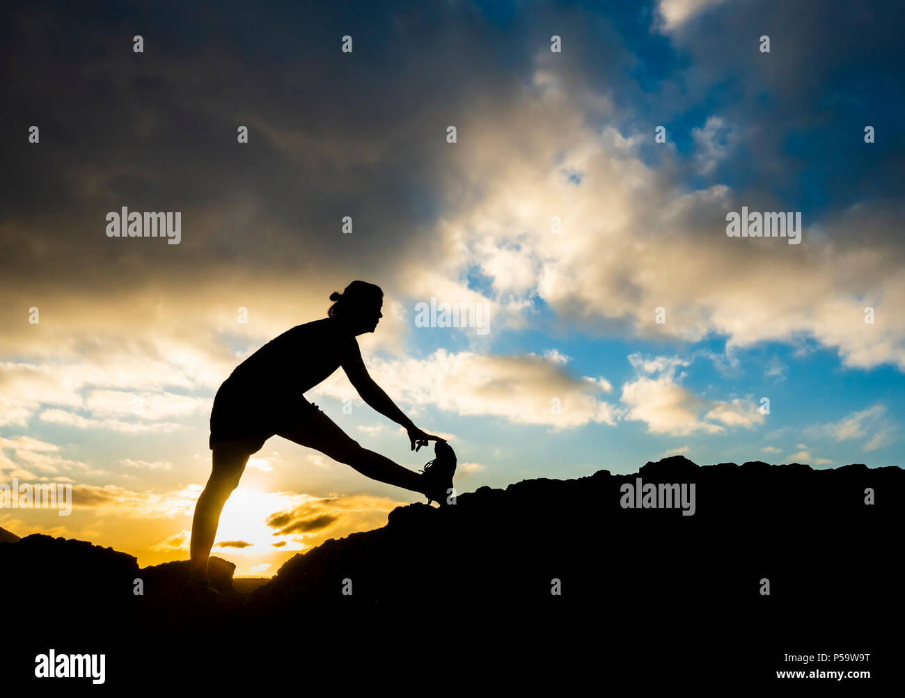 Runner mountain hi-res stock photography and images - Alamy