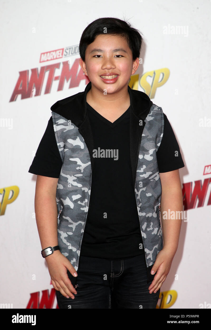 HOLLYWOOD, CA - JUNE 26: Albert Tsai, arriving to the premiere of Ant ...