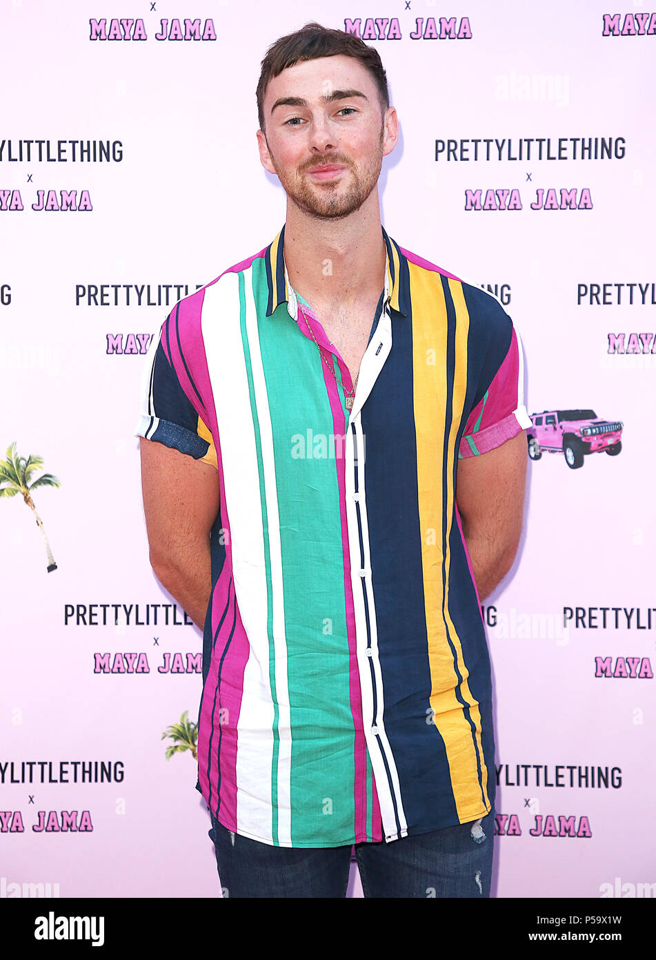 London, UK. 25th June, 2018. Charlie Quirke, Maya Jama x Pretty Little ...