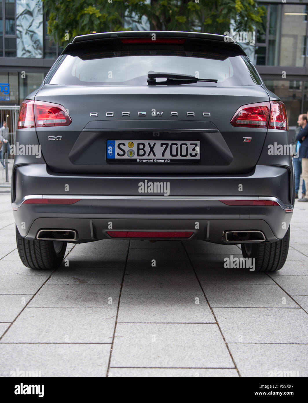 Germany, Stuttgart. 25th June, 2018. SUVs of the type Bogward BX7 TS ...