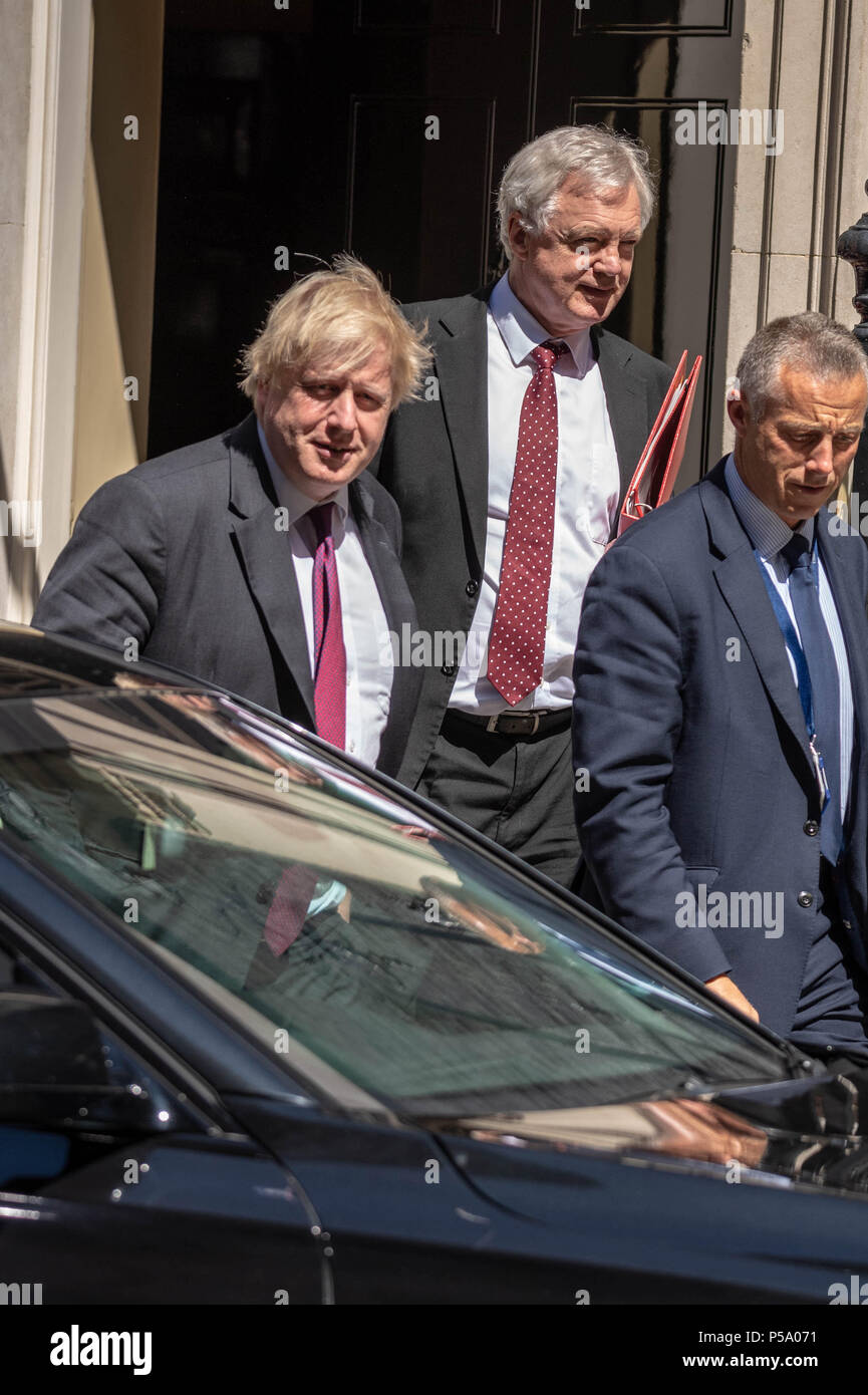 London 26 June 2018,Boris Johnson MP PC, Foreign Secretary, and David ...