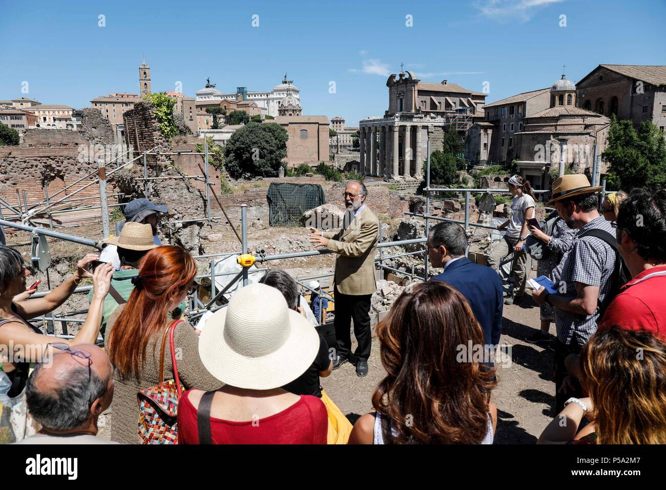 Colosseum archaeological park. Opening to the public excavation of ...