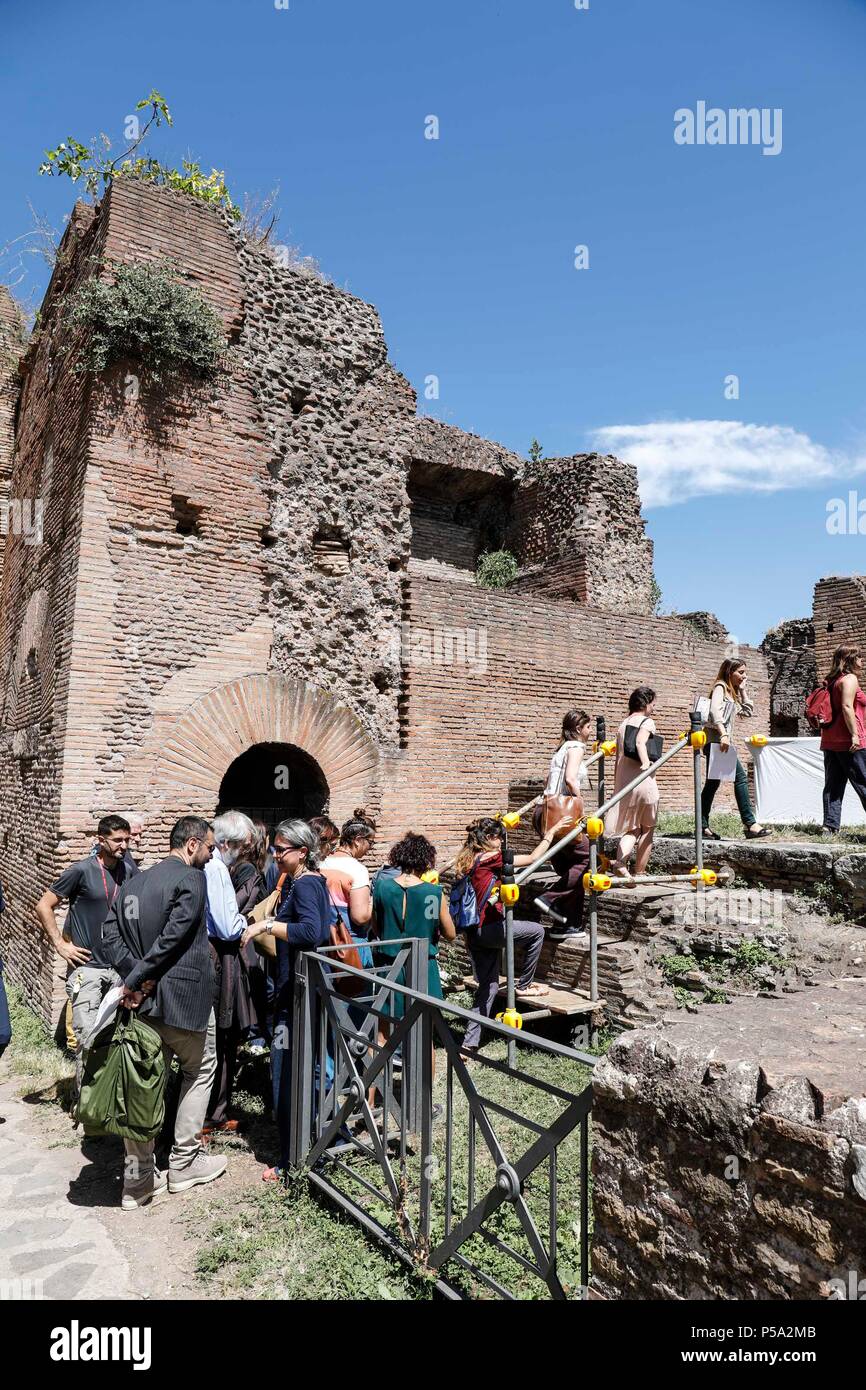 Colosseum archaeological park. Opening to the public excavation of ...