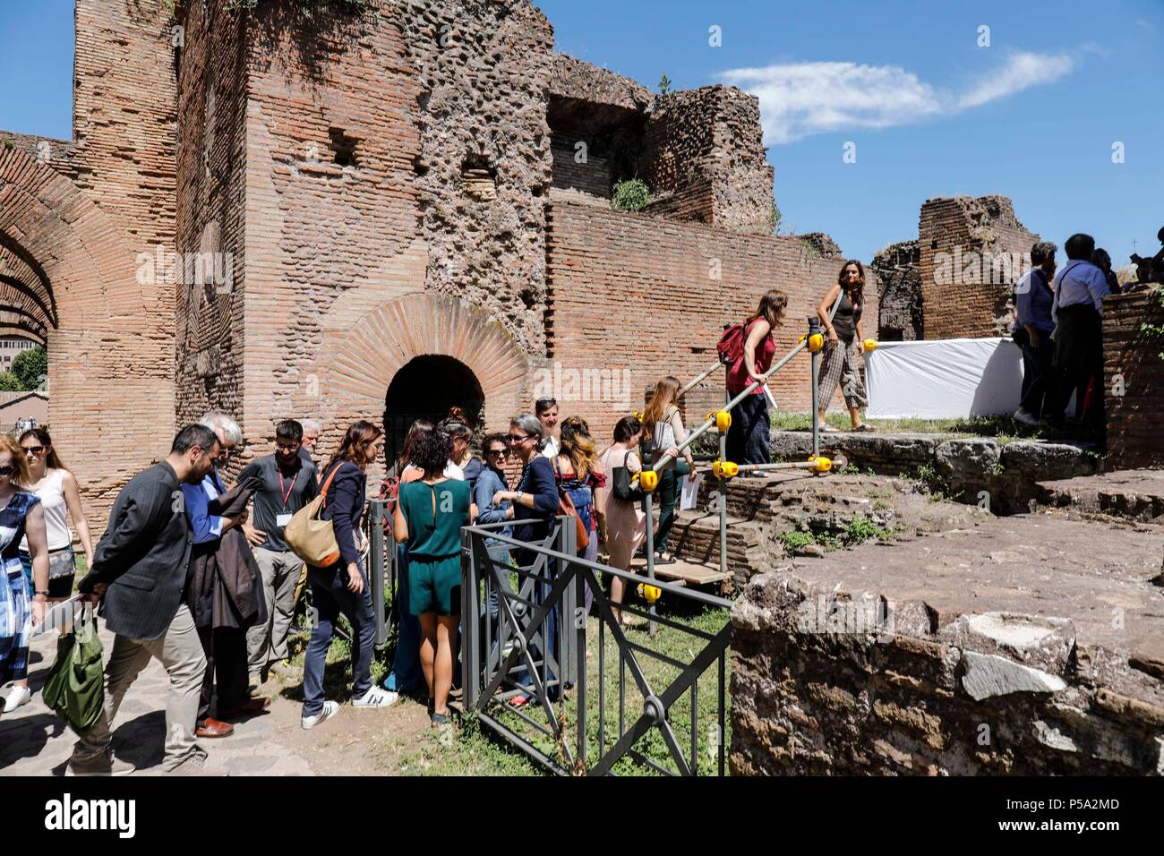 Colosseum archaeological park. Opening to the public excavation of ...