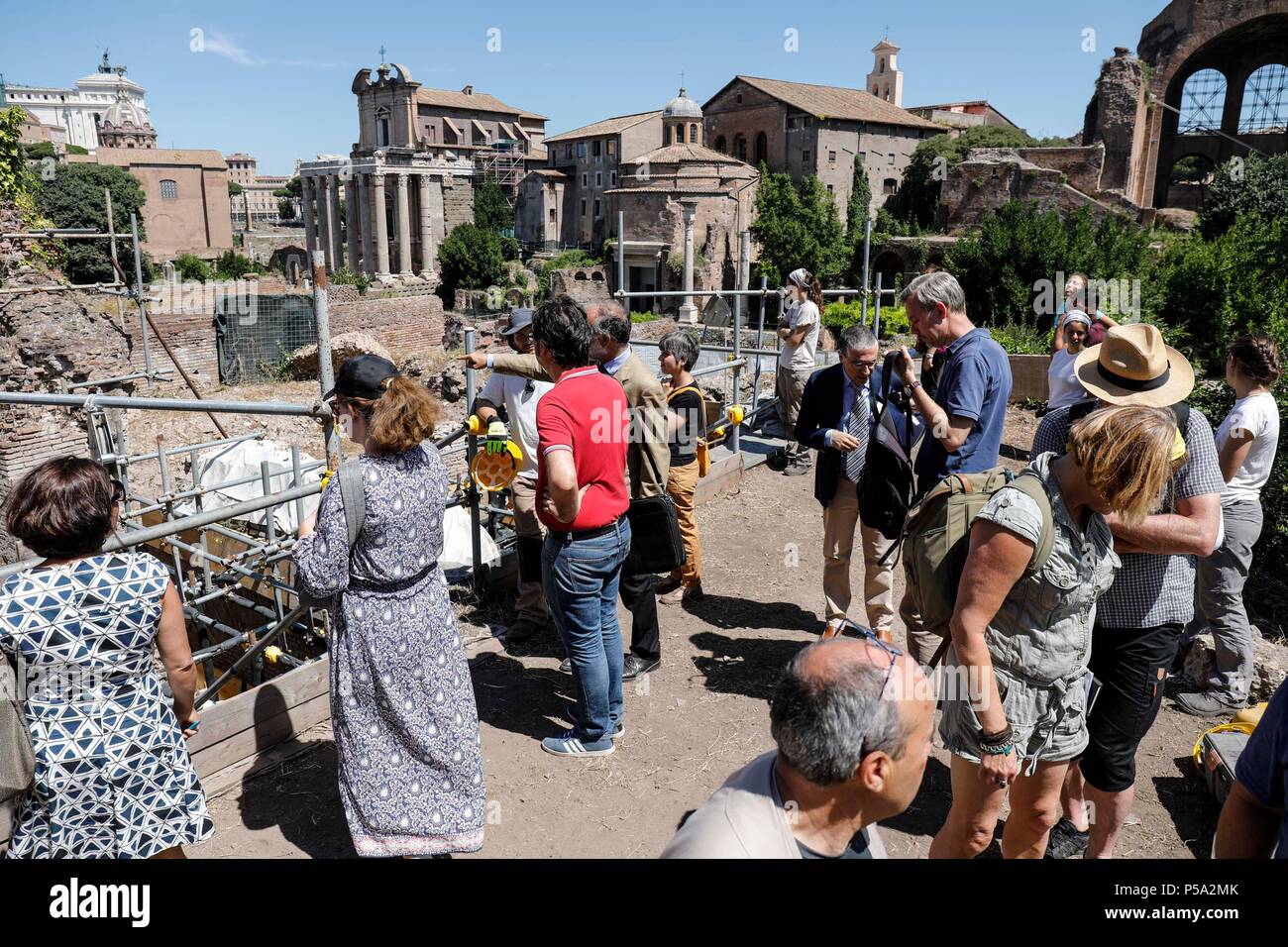 Colosseum archaeological park. Opening to the public excavation of ...