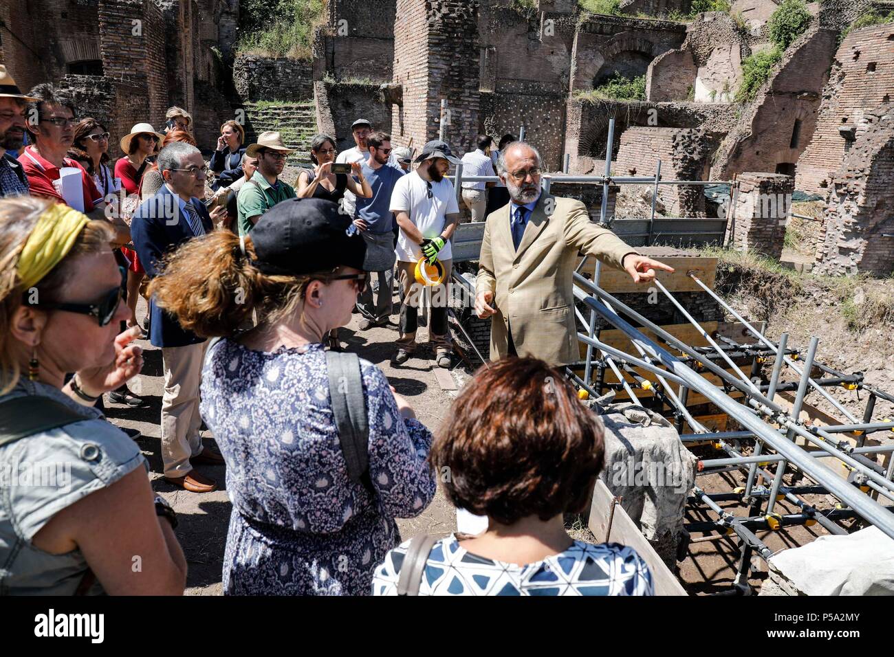 Colosseum archaeological park. Opening to the public excavation of ...