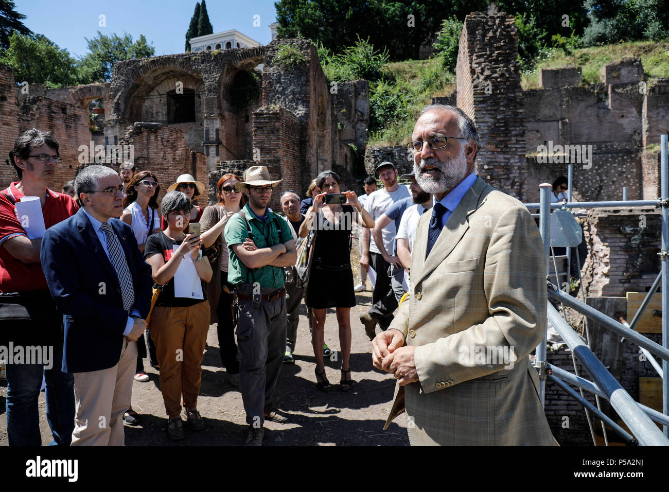 Colosseum archaeological park. Opening to the public excavation of ...