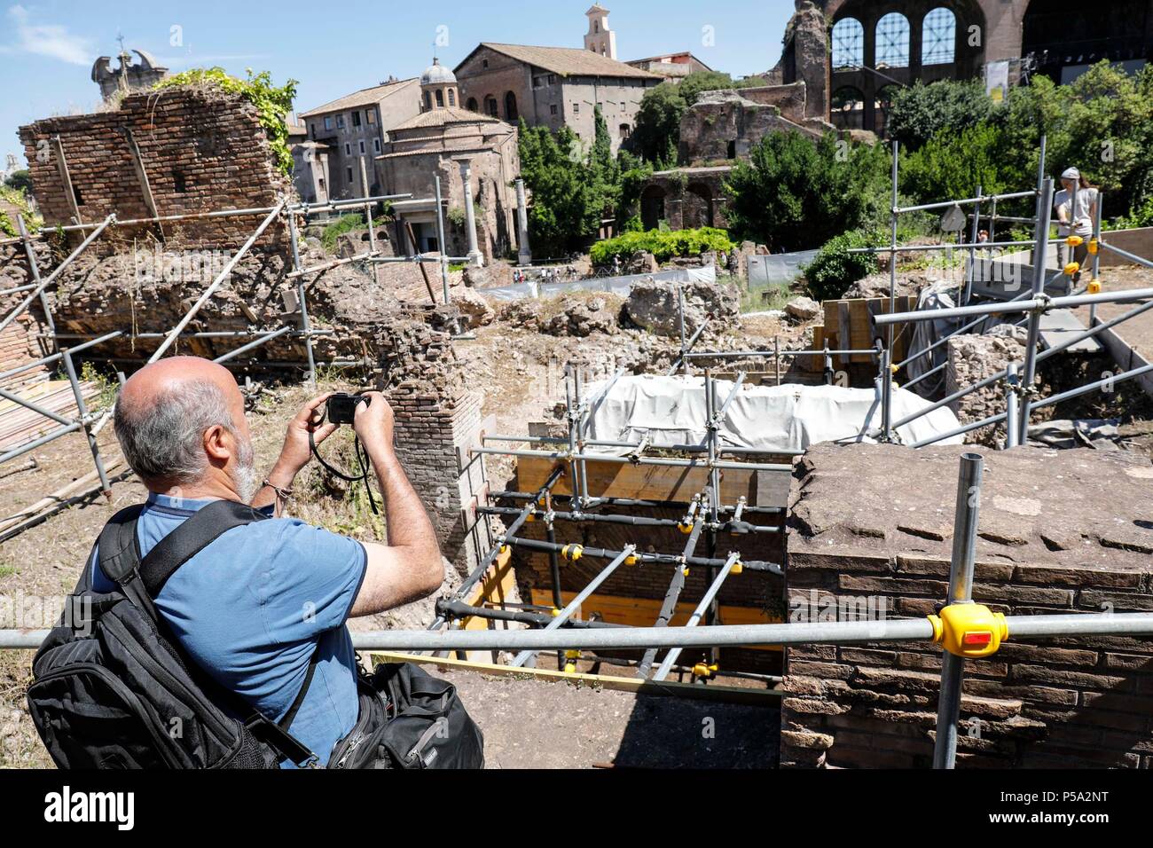 Colosseum archaeological park. Opening to the public excavation of ...