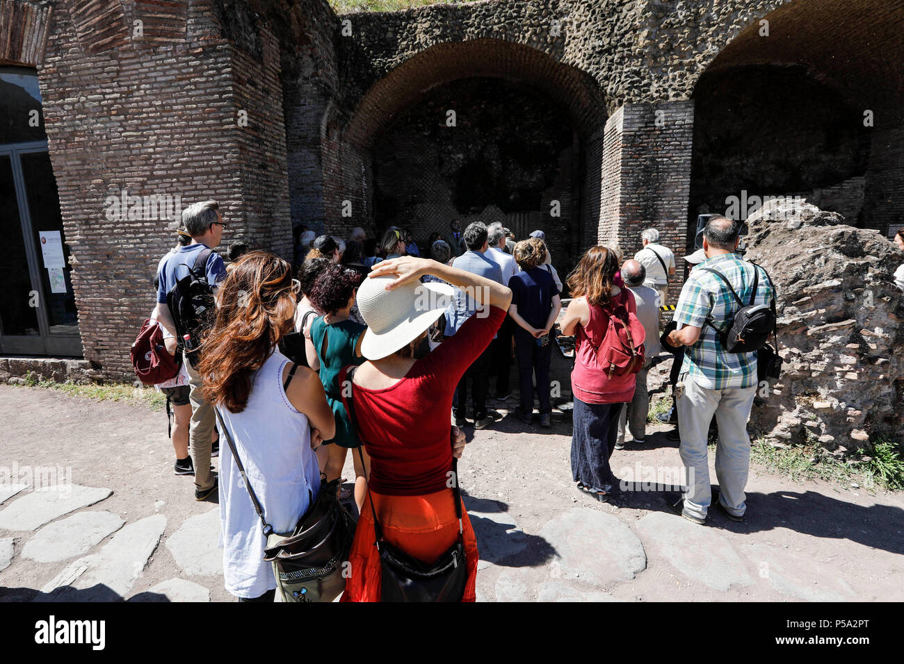 Colosseum archaeological park. Opening to the public excavation of ...