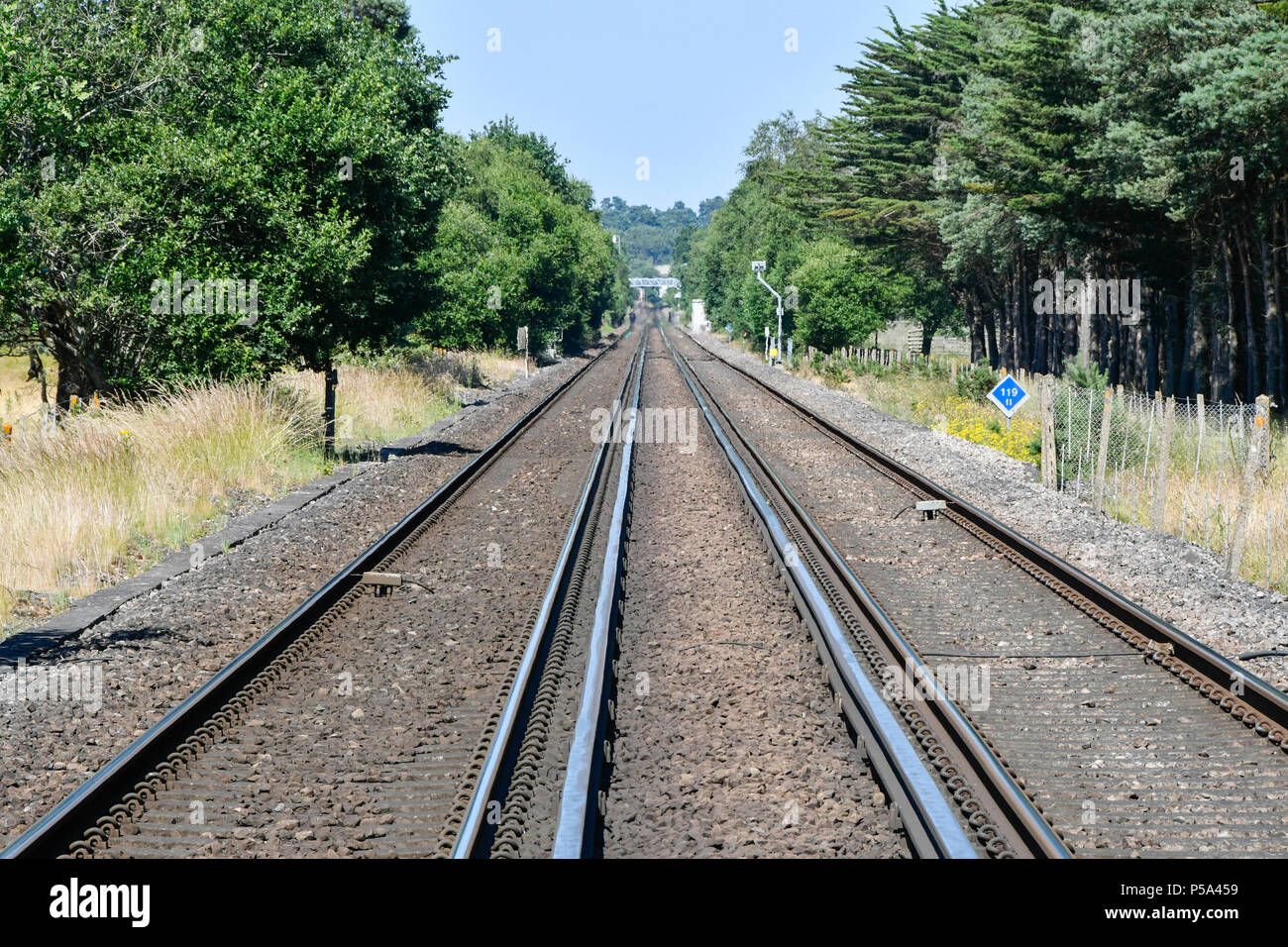 Buckling rail hi-res stock photography and images - Alamy