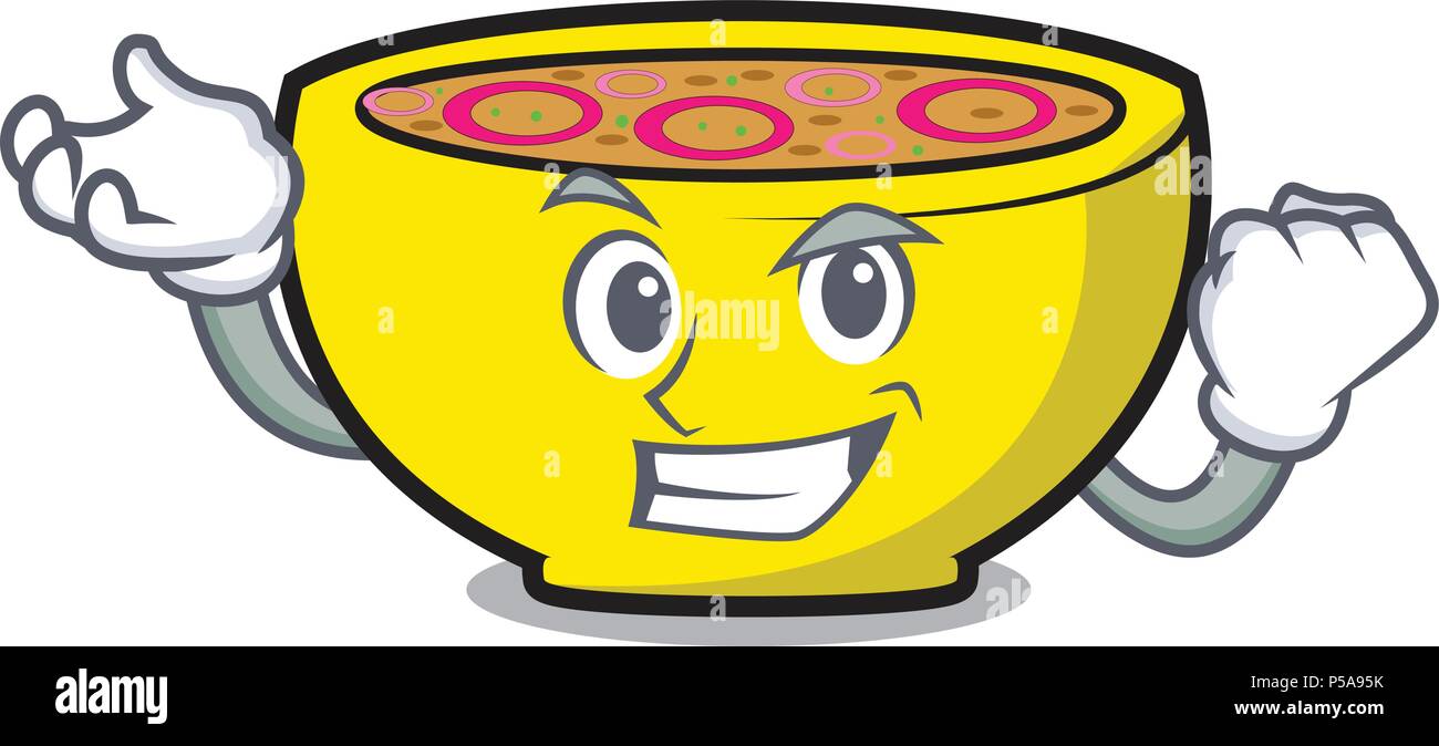 Successful soup union character cartoon Stock Vector Image & Art - Alamy