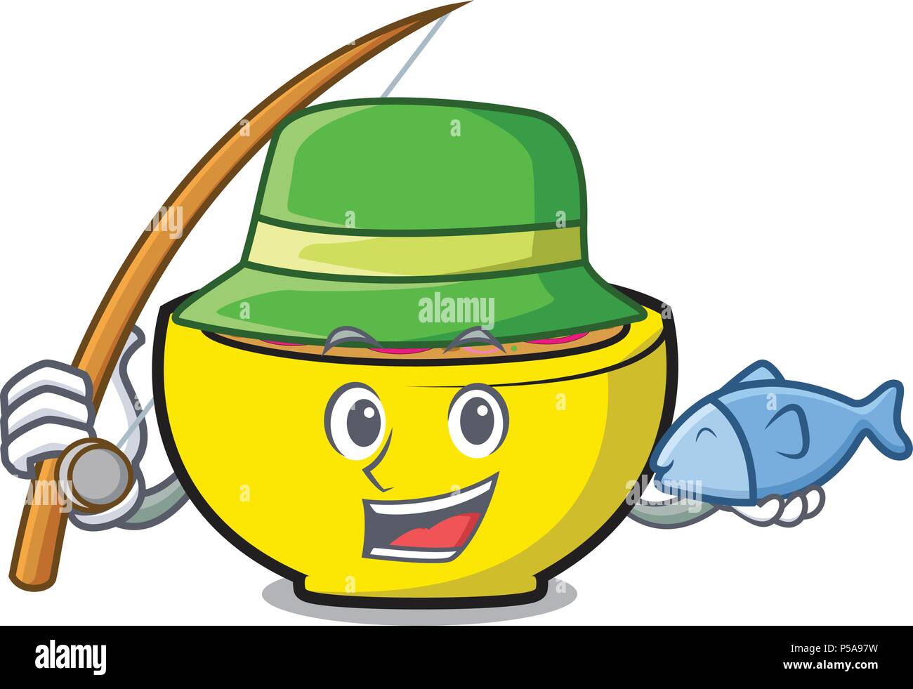 Fishing soup union mascot cartoon Stock Vector Image & Art - Alamy