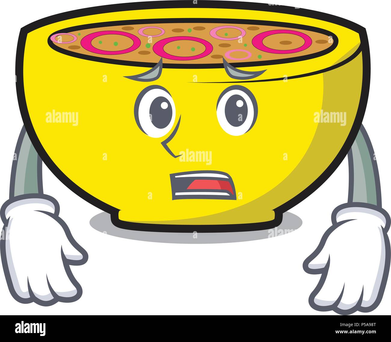 Afraid soup union mascot cartoon Stock Vector Image & Art - Alamy