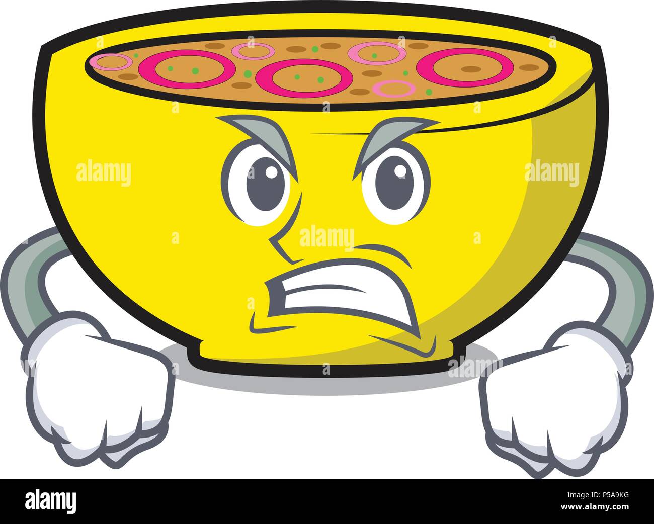 Angry soup union mascot cartoon Stock Vector Image & Art - Alamy