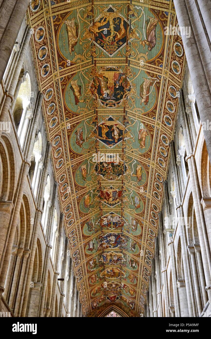 Ely Cathedral ceiling, England, UK Stock Photo - Alamy