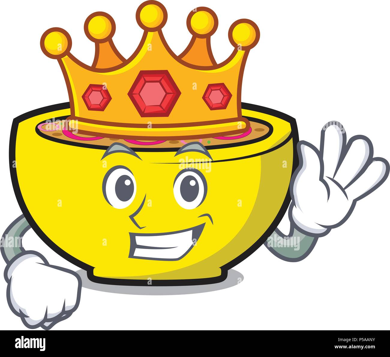 King soup union mascot cartoon Stock Vector Image & Art - Alamy