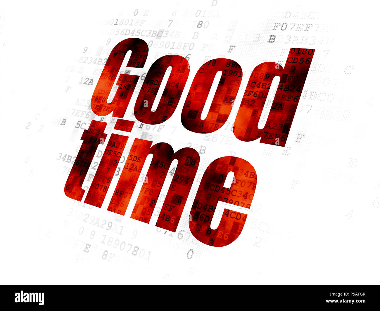 Timeline concept: Good Time on Digital background Stock Photo - Alamy