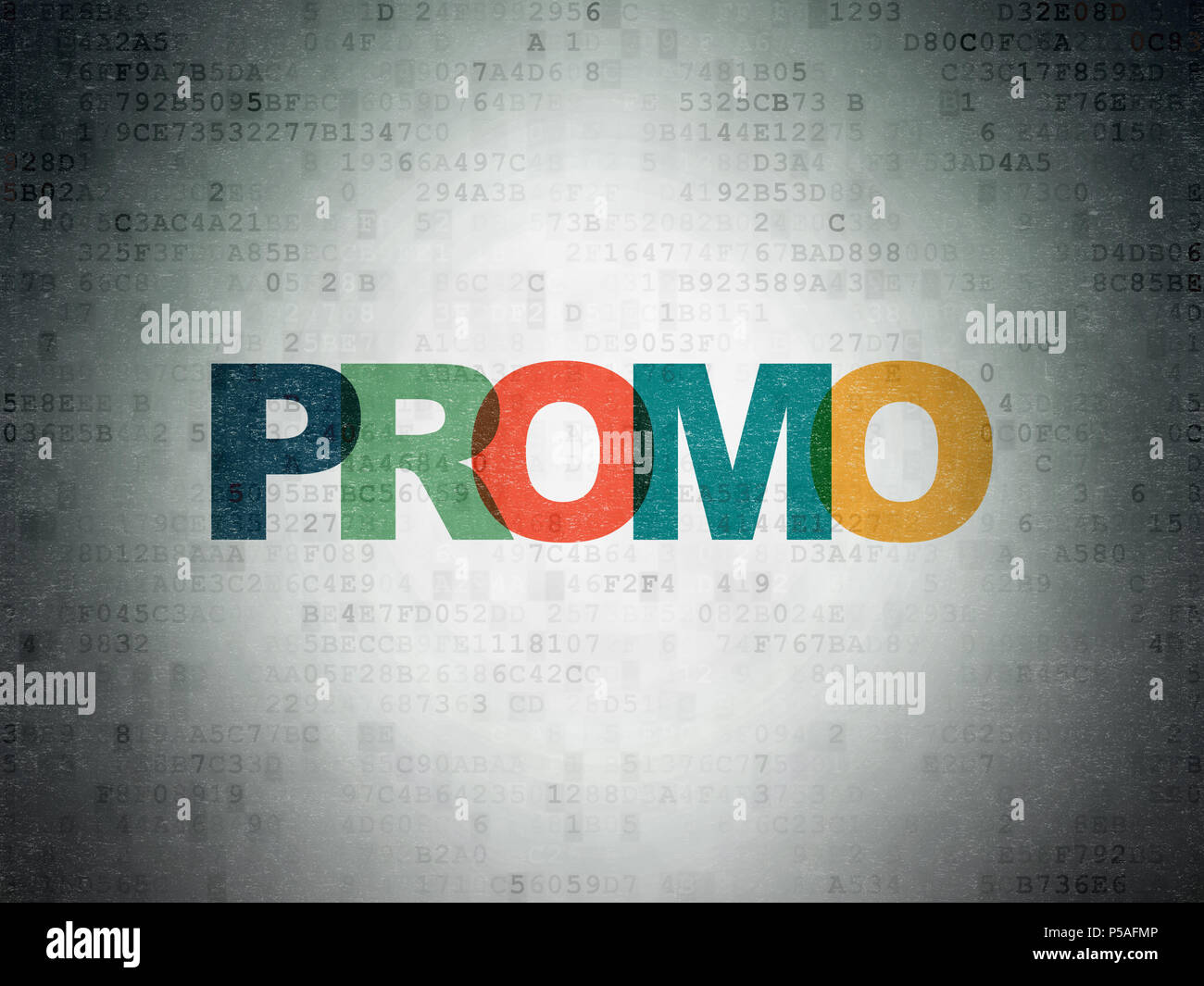 Marketing concept: Promo on Digital Data Paper background Stock Photo ...