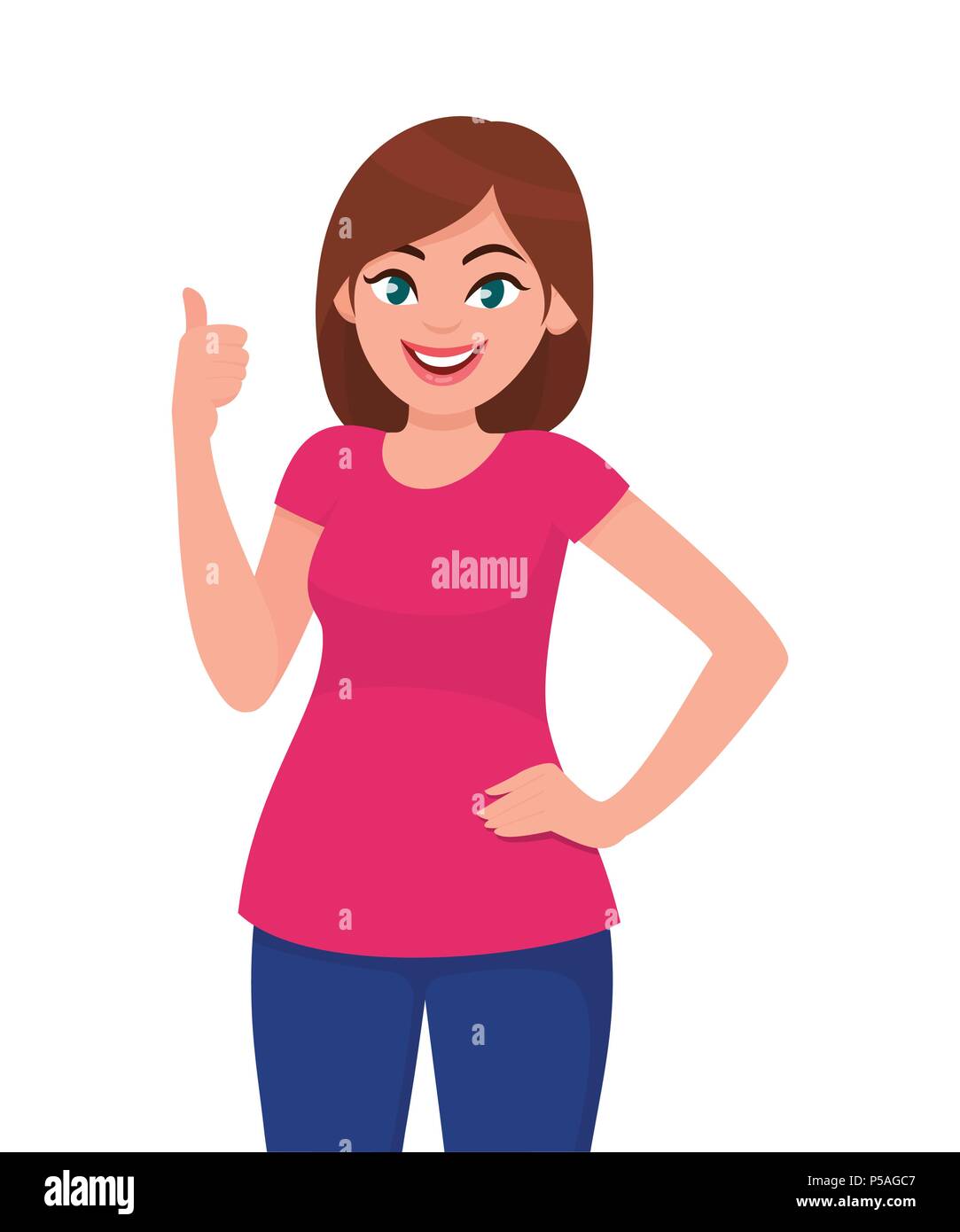 Thumps up vector hi-res stock photography and images - Alamy