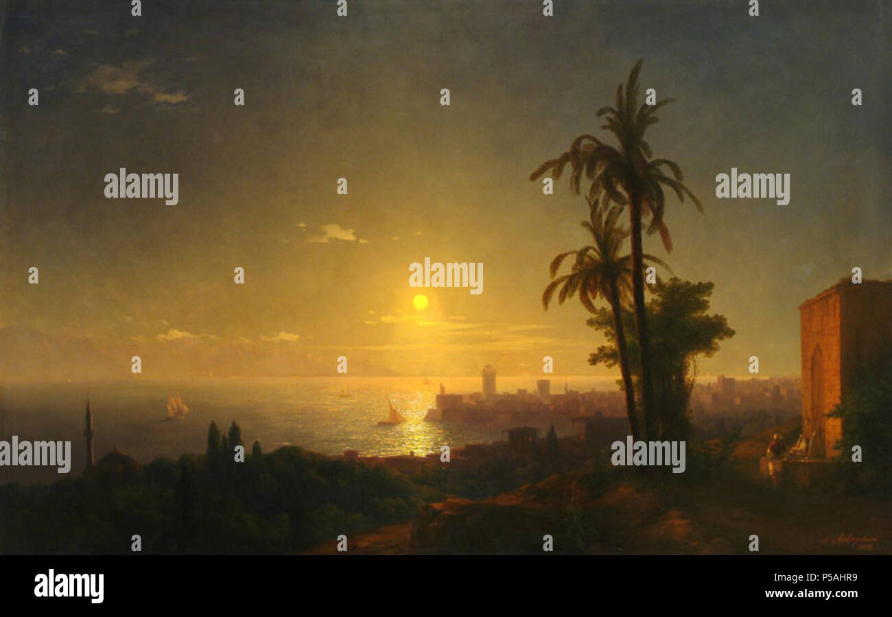 Night at the Rodos island . : « » English: Aivasovsky Ivan ...